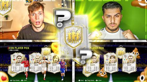 Fifa 22 Icon Player Pick Squad Builder Battle Vs Serkanisak 😮🔥 Youtube