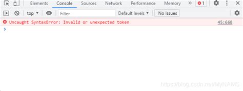 前端页面报错：uncaught syntaxerror invalid or unexpected token解决 码上快乐