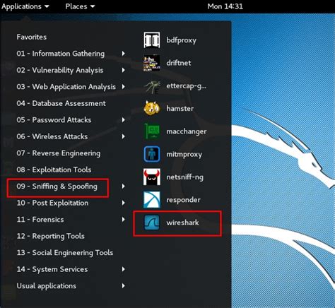 kali linux sniffing and spoofing снифинг и спуфинг unlix