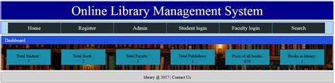 online library management system using php mysql with admin panel