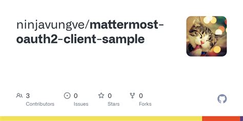 github ninjavungve mattermost oauth2 client sample
