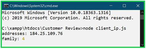 how to determine the user ip address using node js
