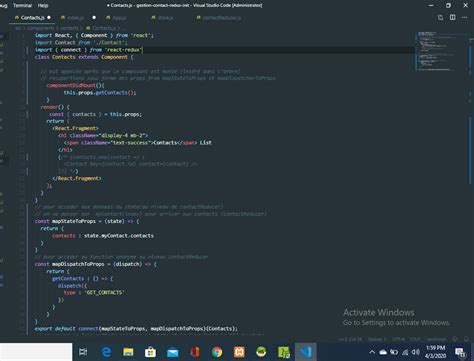 reactjs typeerror cannot read property contacts of