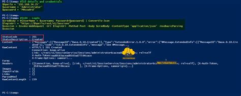 powershell hpe ilo4 rest api automation examples vgeek tales from