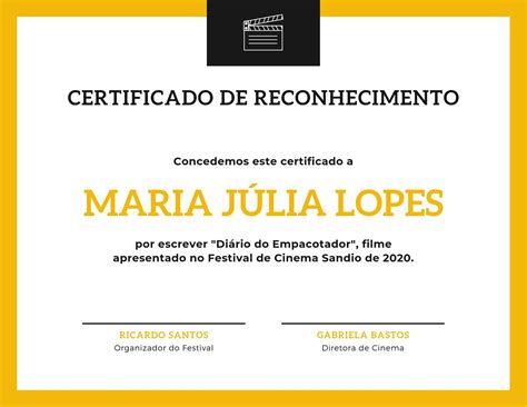 crie um certificado de reconhecimento online canva
