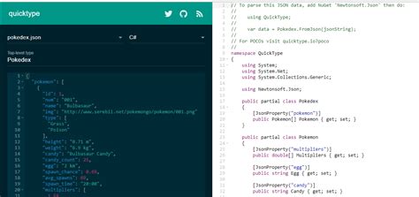 convert json to c and more with quicktype james
