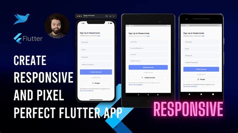 building a responsive website in flutter flutter ui design tutorial images