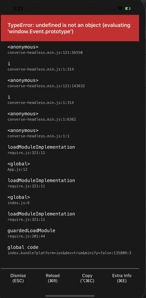 react native typeerror undefined is not an object · issue