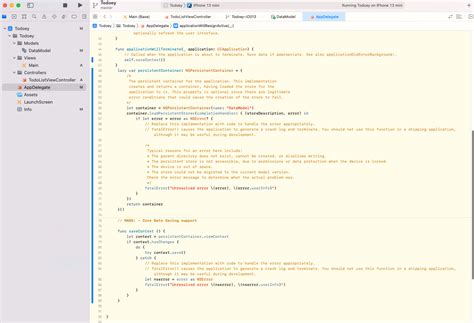 ios how can i fix the error that says no value inputs to core data