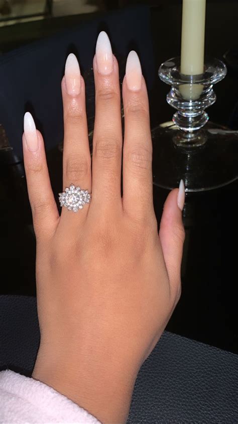 Rounded Acrylic Nails Acrylic Nails Nude French Acrylic Nails Almond