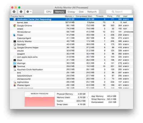 memory leak in os x notification centre apple community