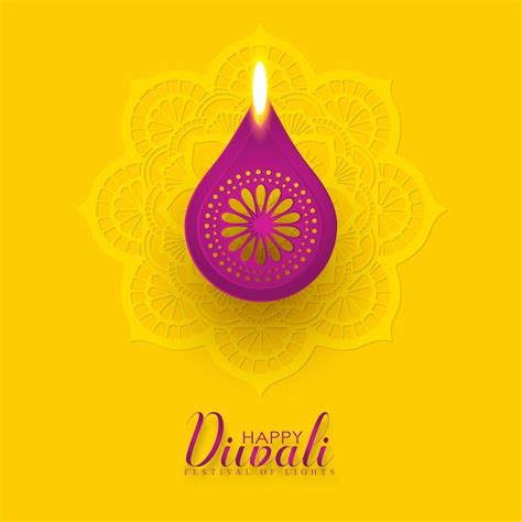 Premium Vector Happy Diwali Holiday Background For Light Festival Of