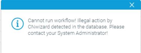 cannot run workflow when running cn process in upchain