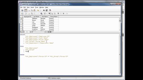libreoffice base 40 sql join tables part 1 youtube