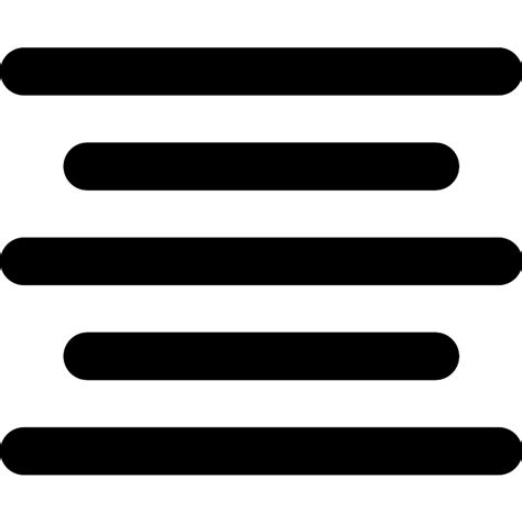 center align vector svg icon svg repo