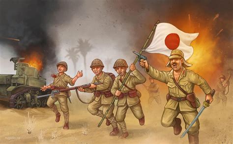 Ww2 Japanese Banzai Charge By Rugidoart On Deviantart