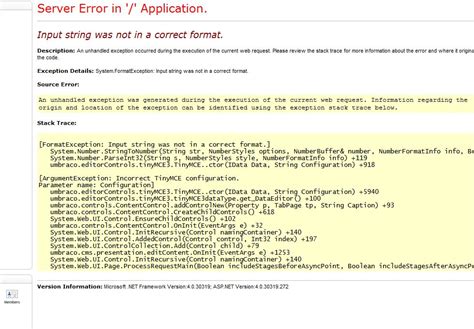 editing richtext editor datatypes throws exception bugs