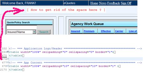 early architecture terrible no space between cells table css