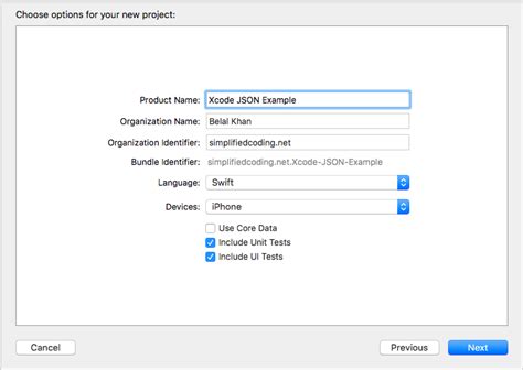 xcode json example to retrieve data from mysql using swift
