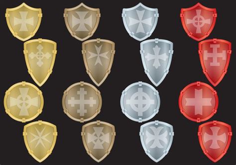 Templar Shield Vectors 115988 Vector Art At Vecteezy