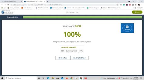 cisco python essential part 1 summary test answers pcap 💯 correct