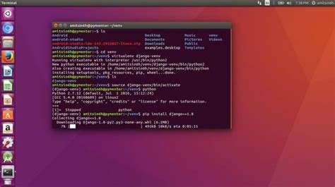 how to install pip django virtualenv in ubuntu