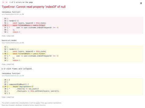 javascript cannot read property indexof of null be expected to be