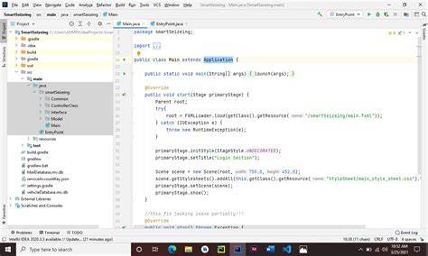 attributes error while running javafx from terminal could not find