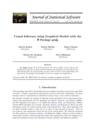 Causal Inference The R Package Pcalg
