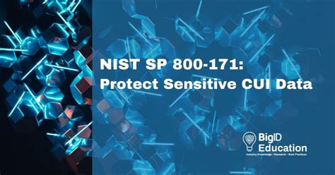 Nist Sp 800 171 Protect Sensitive Cui Data Bigid