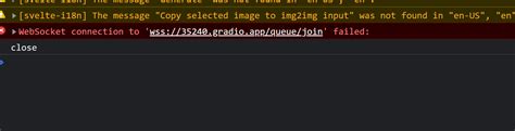 share true works but websocket fails · issue 96 · sygil dev sygil