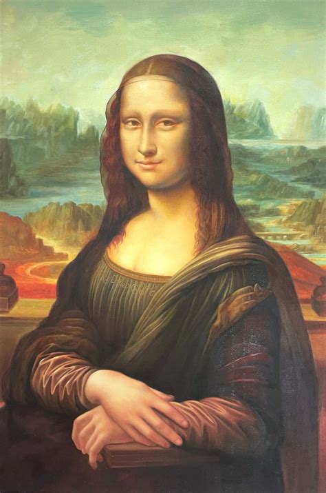 Reproduction Of The Mona Lisa By Leonardo Da Vinci Galerie Mont Blanc