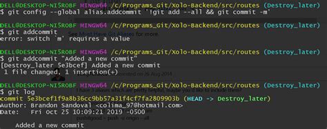 git alias expansion failed git is not recognized as an internal or
