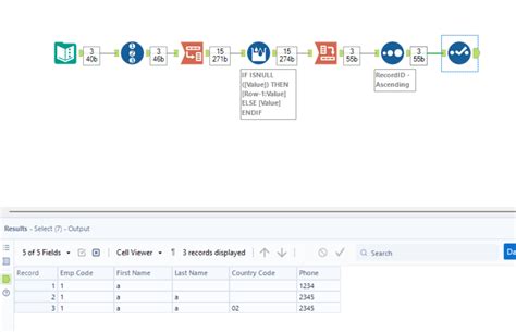 solved fill down latest non null value in a column alteryx community