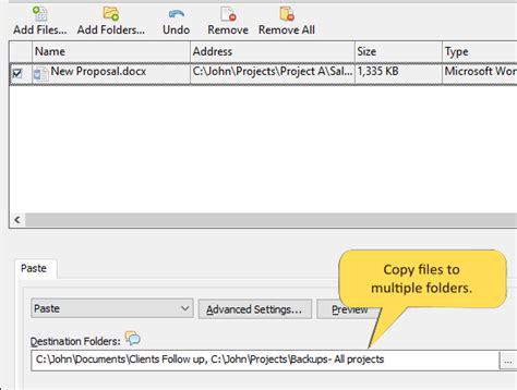 copying one file to multiple folders simultaneously on windows using