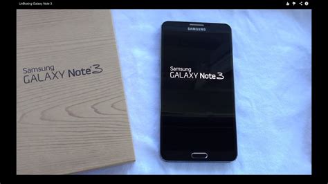 Samsung Galaxy Note 3 Jet Black Unboxing Youtube