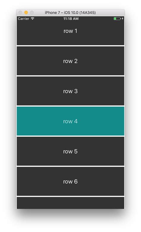 react native listview highlight row when selected stack overflow