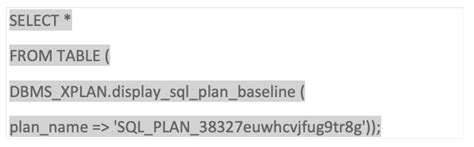 oracle sql profile and baselines