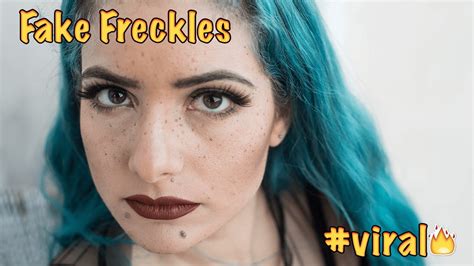 Fake Freckles Trend Tutorial Youtube