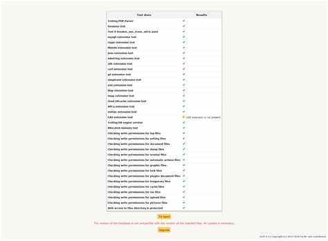 xampp cas extension is not present while install glpi