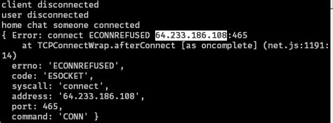 node js nodemailer econnrefused stack overflow