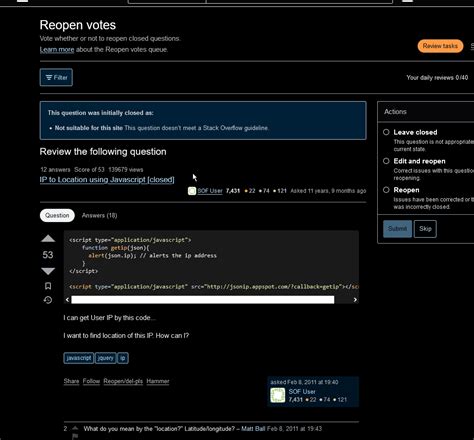 an error occurred when saving a post on review queues meta stack