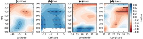 Latitude Height And Longitude Height Cross Sections Showing The