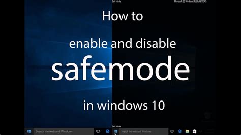 Windows 10 Safe Mode Using Msconfigexe Command In Cmd