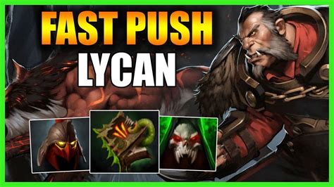 dota 2 lycan guide fast push build dota 2 gameplay commentary youtube