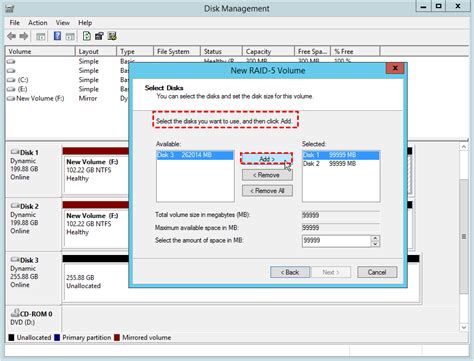 how to set up software raid in windows server