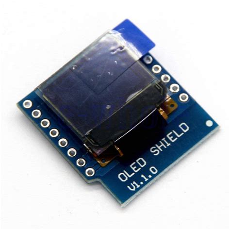 0 66 wemos d1 mini oled shield with i2c iic 64x48 pixels satistronics