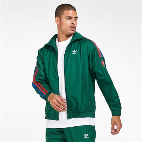 Rare Adidas Originals 3d Trefoil Windbreaker Jacket N… Gem