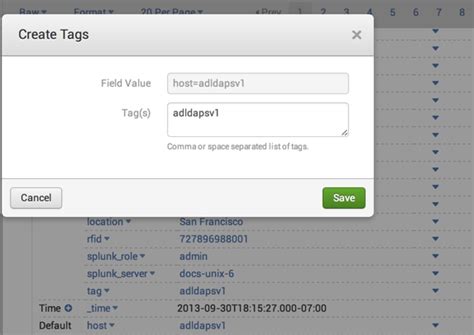 tag the host field splunk documentation