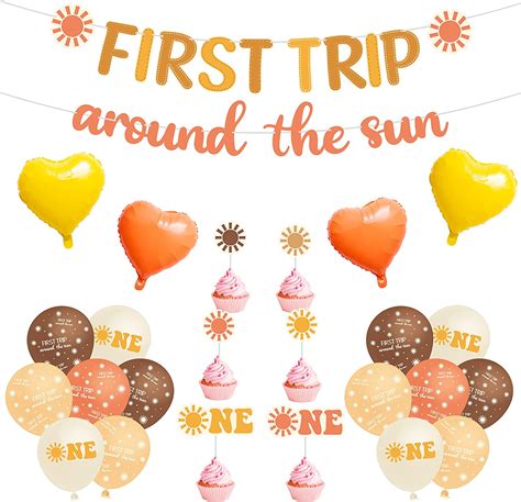 Luiqs Vens 34pcs Boho Sun First Trip Around The Sun